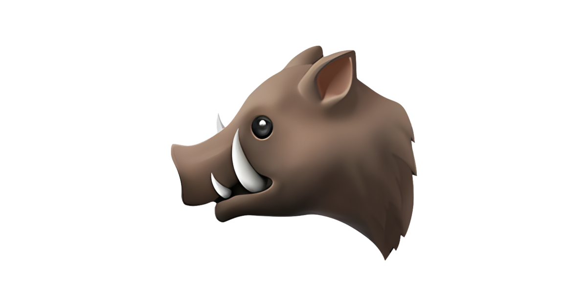 🐗 Vildsvin Emoji — Betydelse och användning