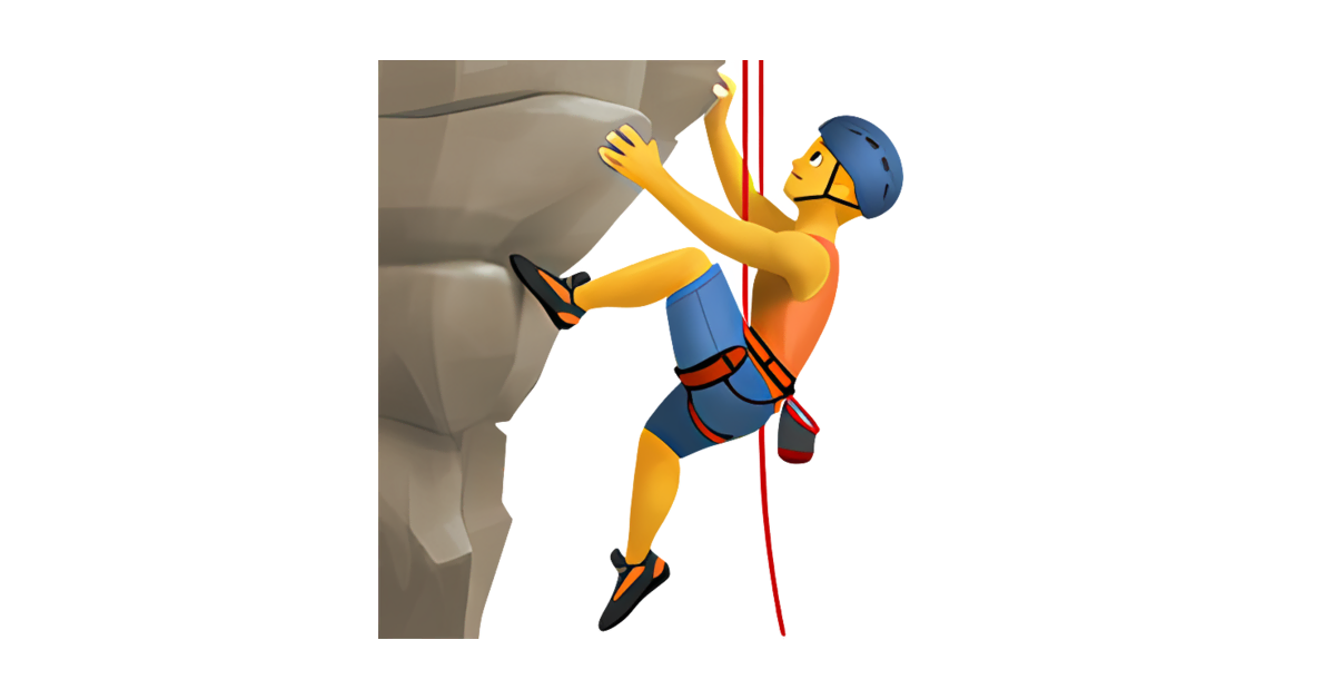 🧗‍♂️ Mannelijke Rotsklimmer Emoji — Betekenis en Gebruik