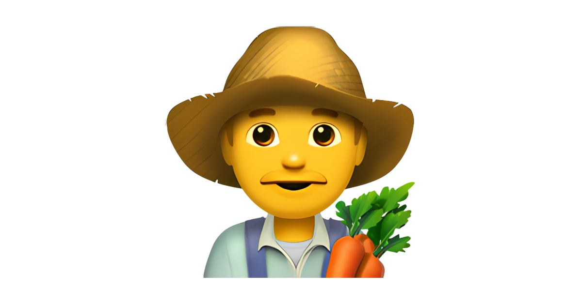 👨‍🌾 Agriculteur Emoji — Signification, Copier & Coller, Combinaisons