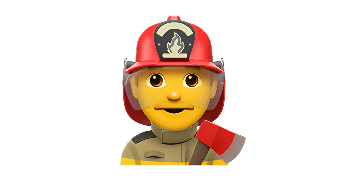 👨‍🚒 Pompier Emoji — Signification, Copier & Coller, Combinaisons