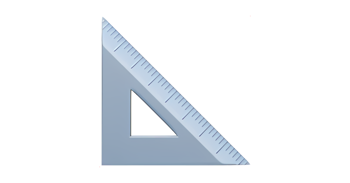 📐 Triangular Ruler Emoji — Meaning, Copy & Paste