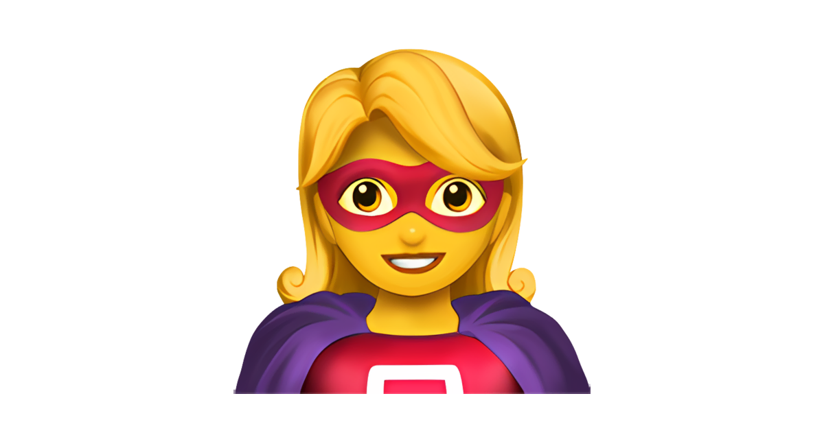 🦸‍♀️ Superheroína Emoji — Significado, copiar y pegar, combinaciónes