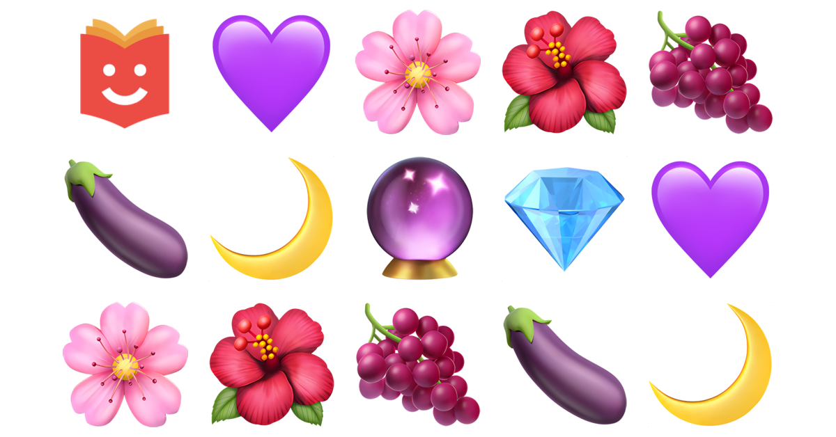 💜💎 Amethyst Emojis Collection 💜🌸🌺🍇🍆🌙🔮 — Copy & Paste!