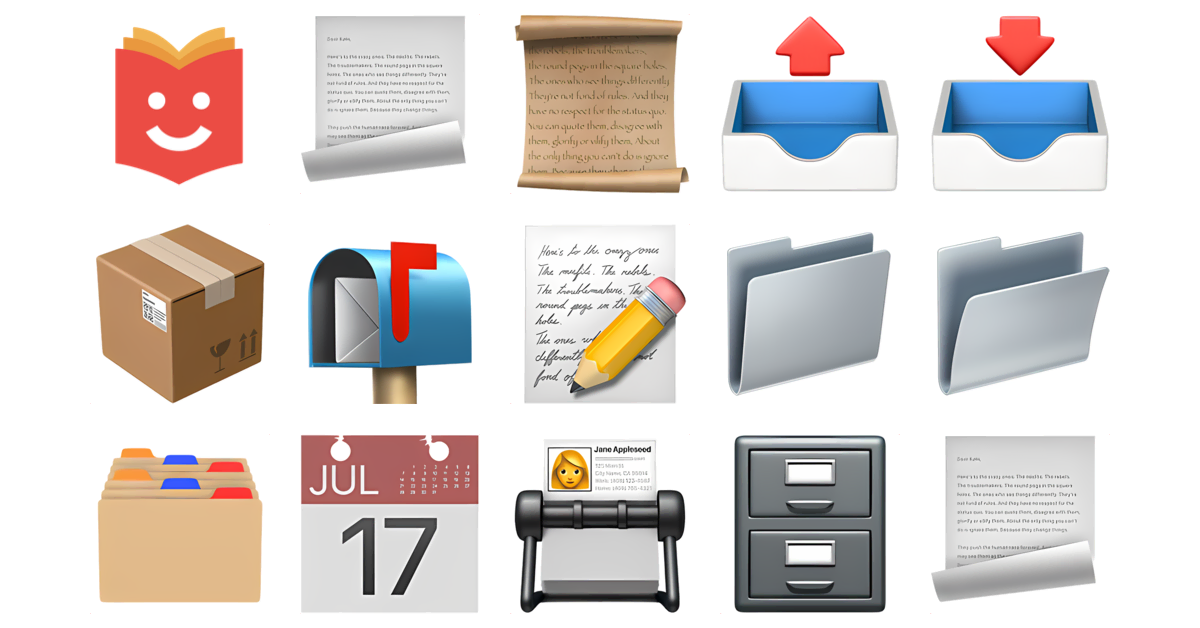 📁🗄📜 Archive Emojis Collection 📃📜📤📥📦📬📝 — Copy & Paste!