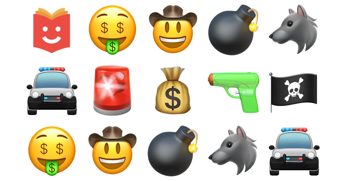 💰🐺🤠 Bandit Emojis Collection 🤑🤠💣🐺🚔🚨💰 — Copy & Paste!