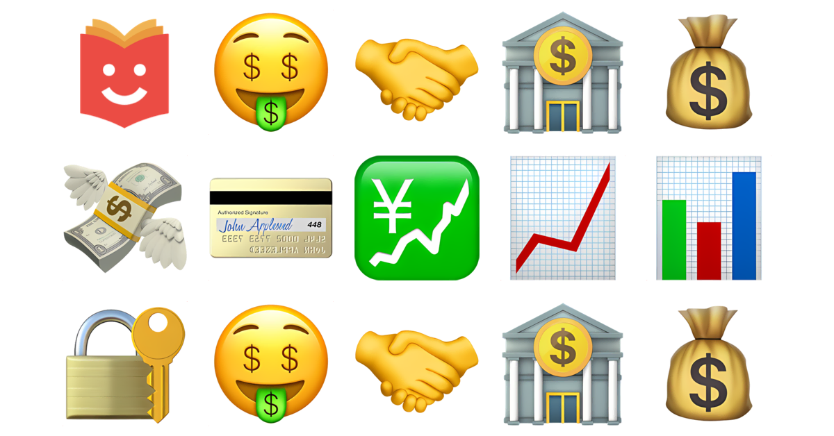 💰🏦🤑 Banking Emojis Collection 🤑🤝🏦💰💸💳💹 — Copy & Paste!
