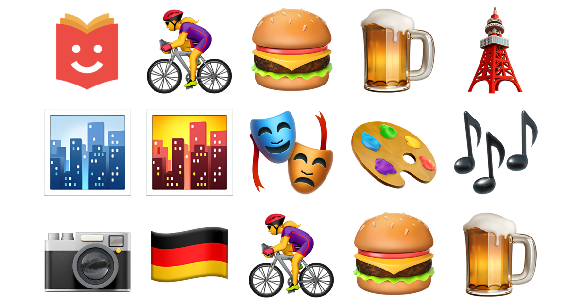 🌆🎡🍻 Berlin Emojis Collection 🚴‍♀️🍔🍺🗼🏙️🌆🎭 — Copy & Paste!
