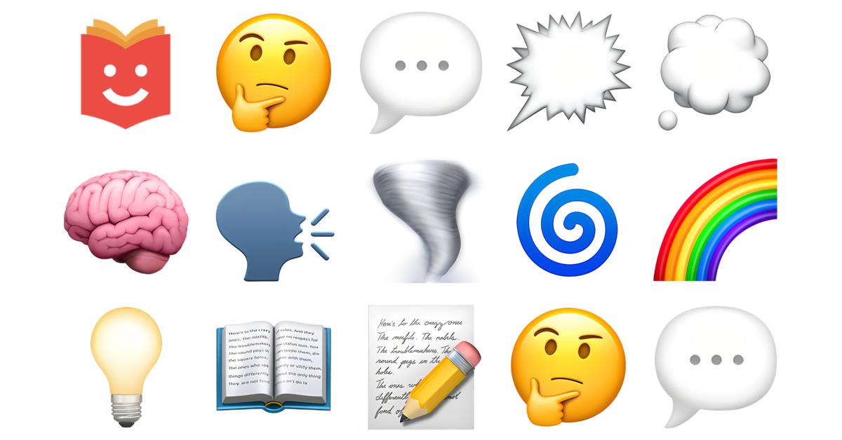 🤔💡💭 Brainstorm Emojis Collection 🤔💬🗯️💭🧠🗣️🌪️ — Copy & Paste!