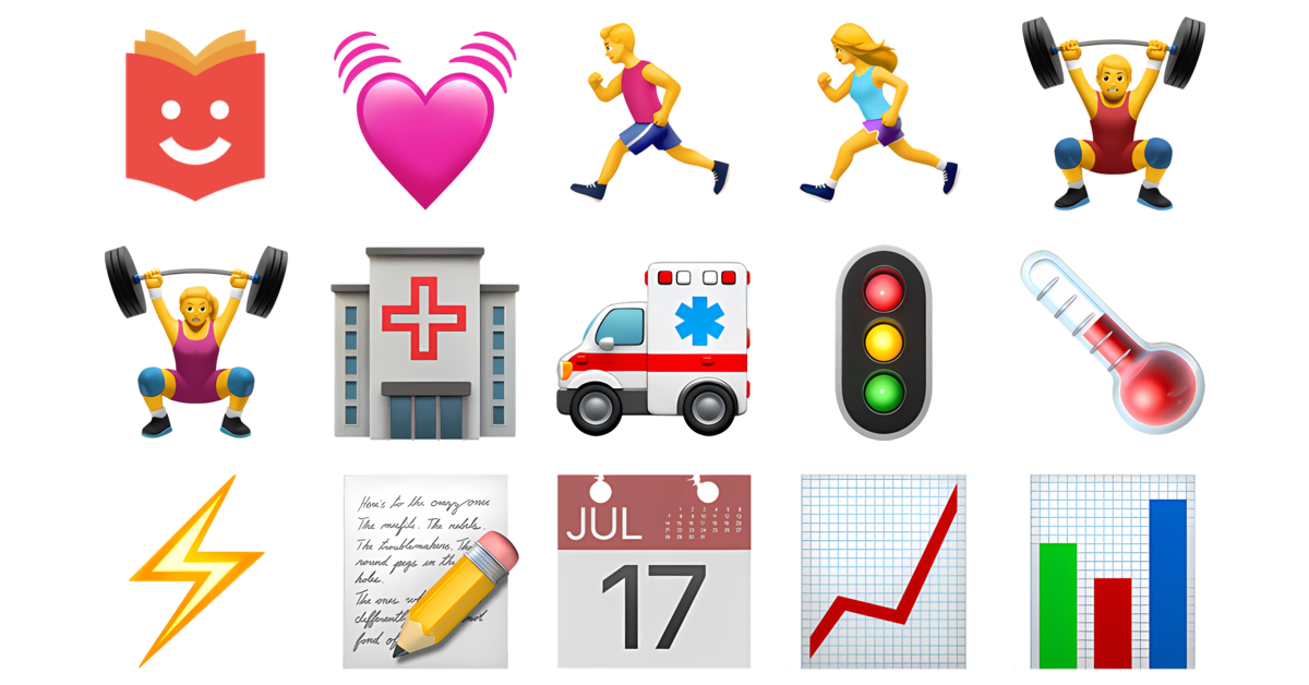 💓💗💞 Cardiogram Emojis Collection 💓🏃‍♂️🏃‍♀️🏋️‍♂️🏋️‍♀️🏥🚑 — Copy & Paste!