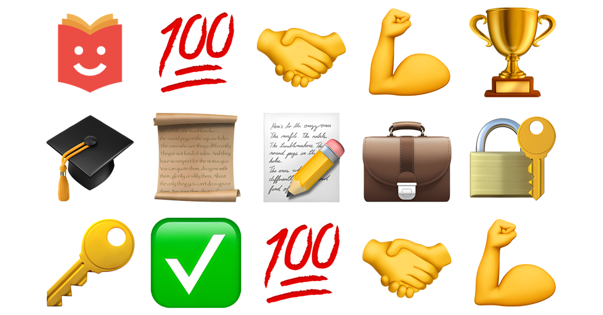 💯 🎓 Certification Emojis Collection 💯🤝💪🏆🎓📜📝 — Copy & Paste!