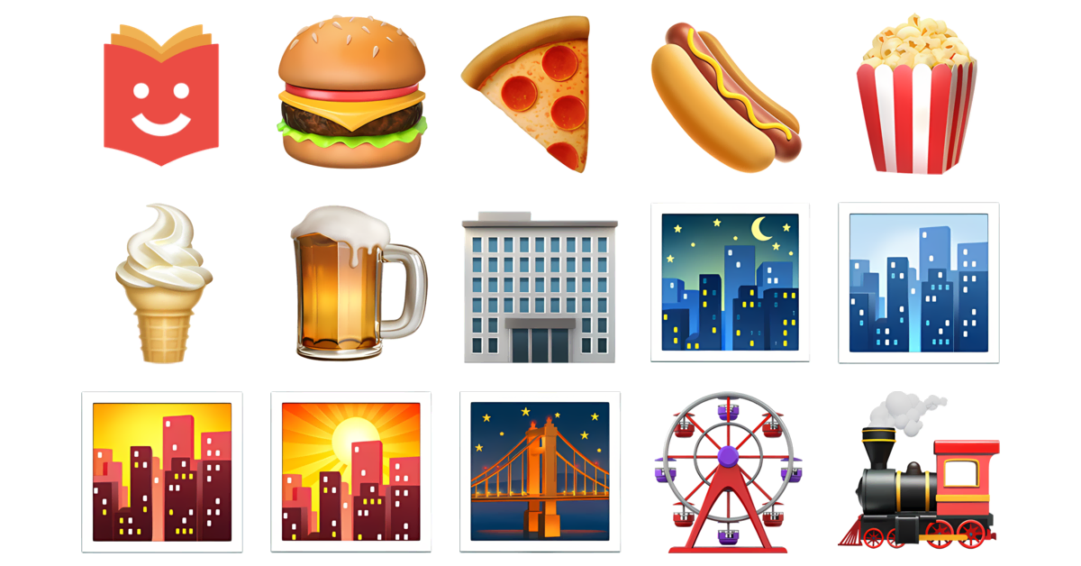 🏙️🌆🌭 Chicago Emojis Collection 🍔🍕🌭🍿🍦🍺🏢 — Copy & Paste!
