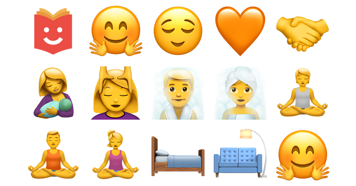 🛋️💆‍♀️😌 Comfort Emojis Collection 🤗😌🧡🤝🤱💆‍♀️🧖‍♂️ — Copy & Paste!
