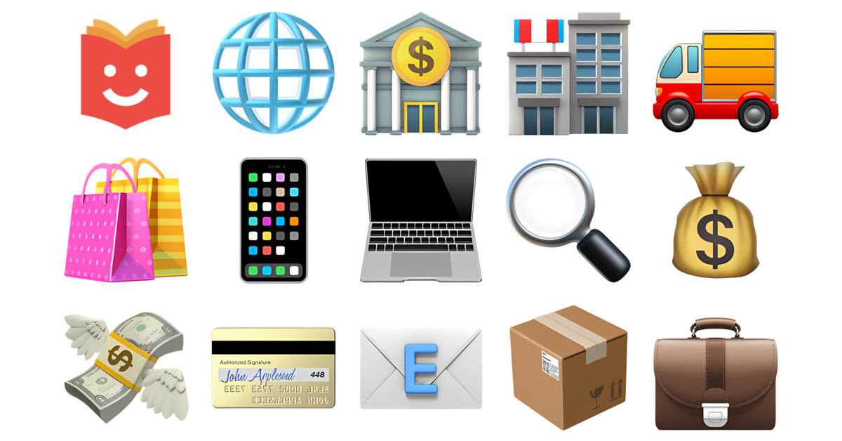 💰🛍️🤝 Commerce Emojis Collection 🌐🏦🏬🚚🛍️📱💻 — Copy & Paste!