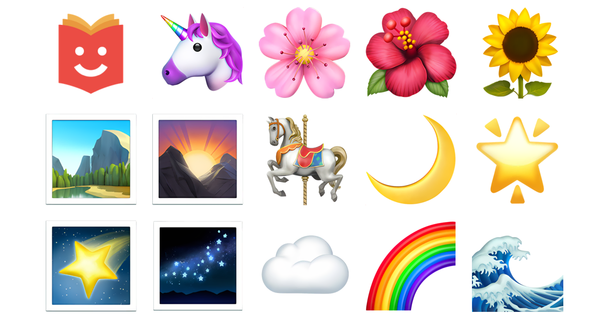 🌈💭 Daydream Emojis Collection 🦄🌸🌺🌻🏞️🌄🎠 — Copy & Paste!