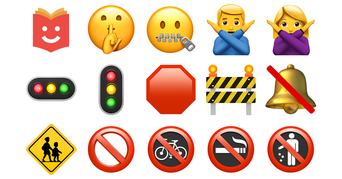 🔇🚫😴 Do Not Disturb Emojis Collection 🤫🤐🙅‍♂️🙅‍♀️🚥🚦🛑 — Copy & Paste!