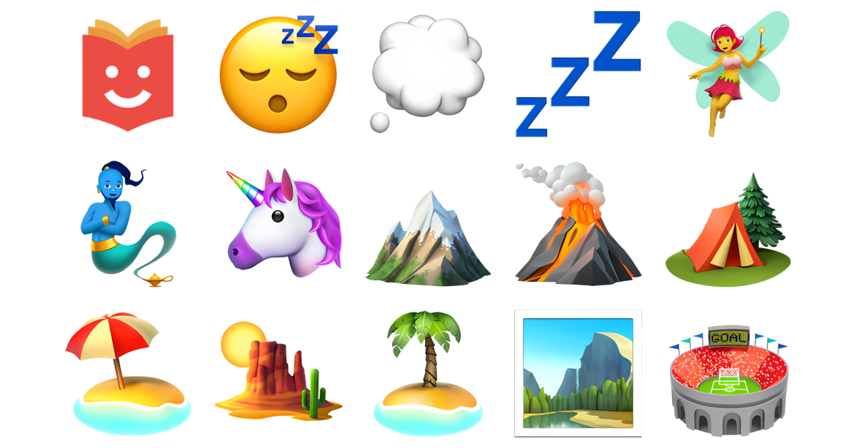 💭 🌙 Dream Emojis Collection 😴💭💤🧚‍♀️🧞‍♂️🦄🏔️ — Copy & Paste!