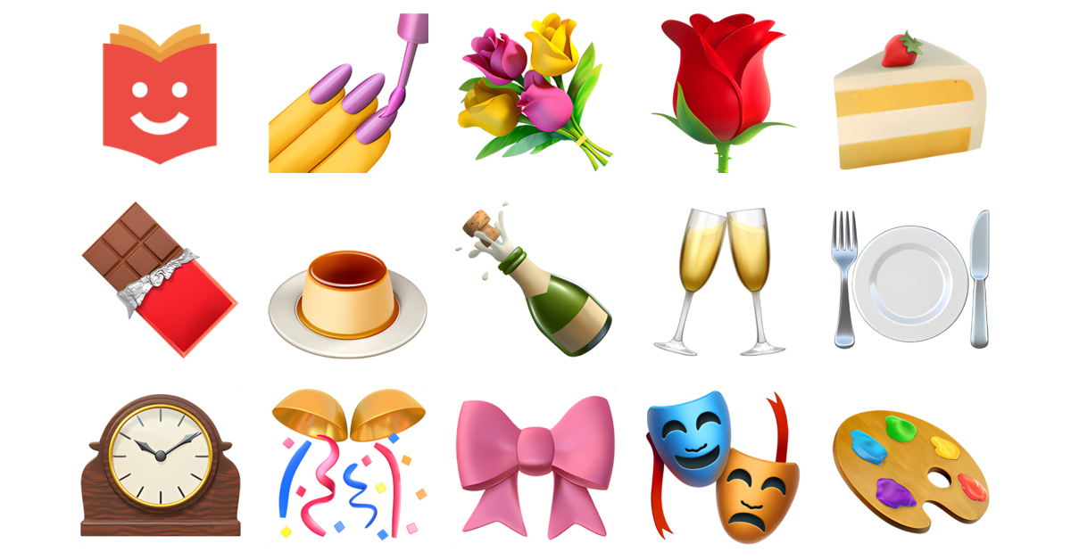 💅👑🍾 Fancy Emojis Collection 💅💐🌹🍰🍫🍮🍾 — Copy & Paste!