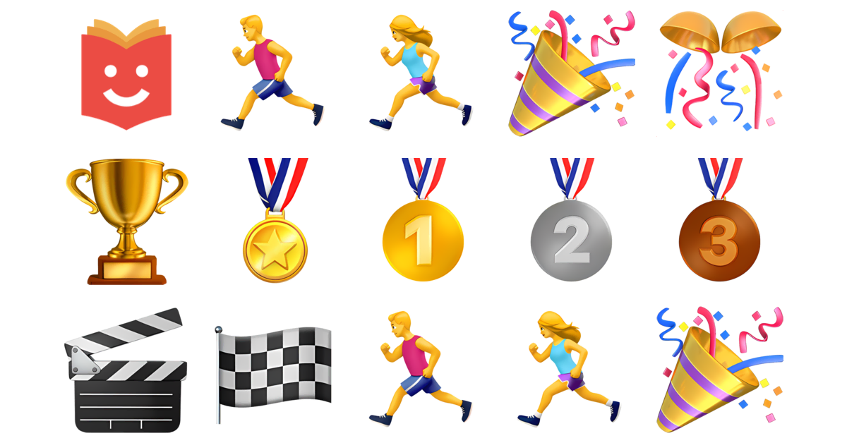 🏁🏆🎉 Finish Emojis Collection 🏃‍♂️🏃‍♀️🎉🎊🏆🏅🥇 — Copy & Paste!