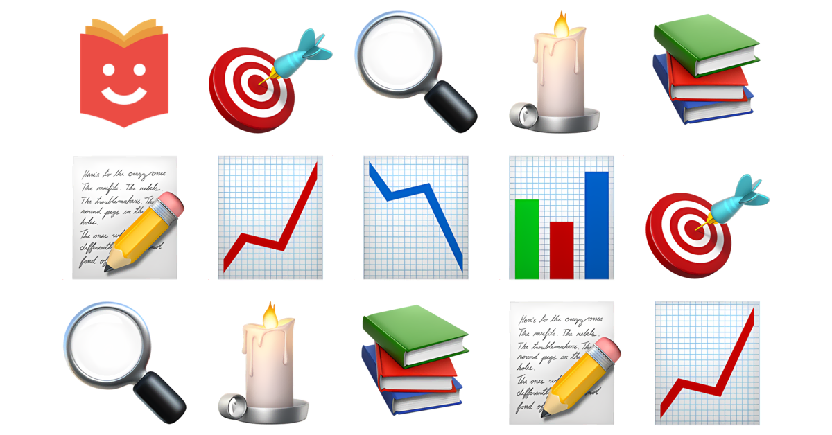 🎯🔍📚 Focus Emojis Collection 🎯🔍🕯️📚📝📈📉 — Copy & Paste!