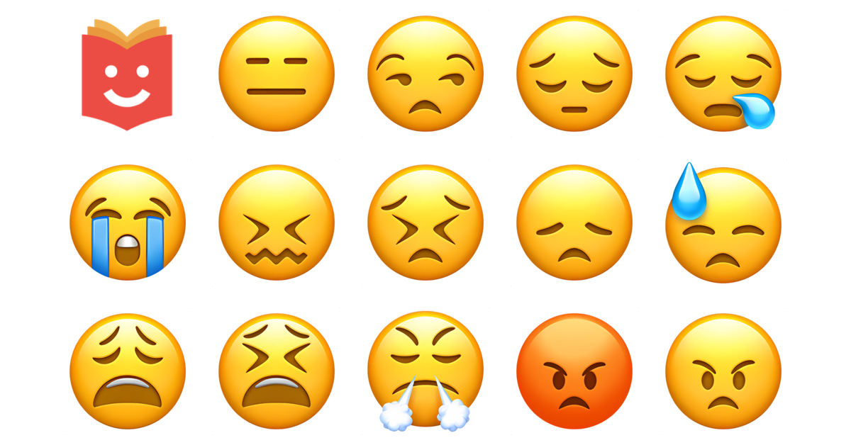 😡😤🤬 Frustrated Emojis Collection 😑😒😔😪😭😖😣 — Copy & Paste!