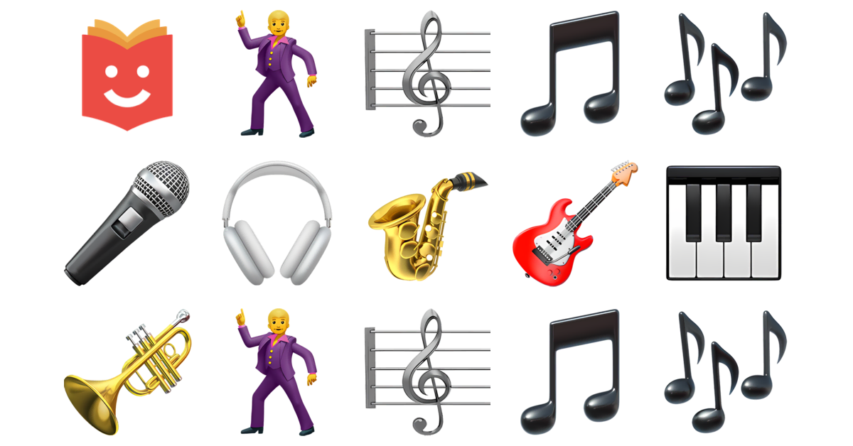 🕺🎶🌈 Funky Emojis Collection 🕺🎼🎵🎶🎤🎧🎷 — Copy & Paste!