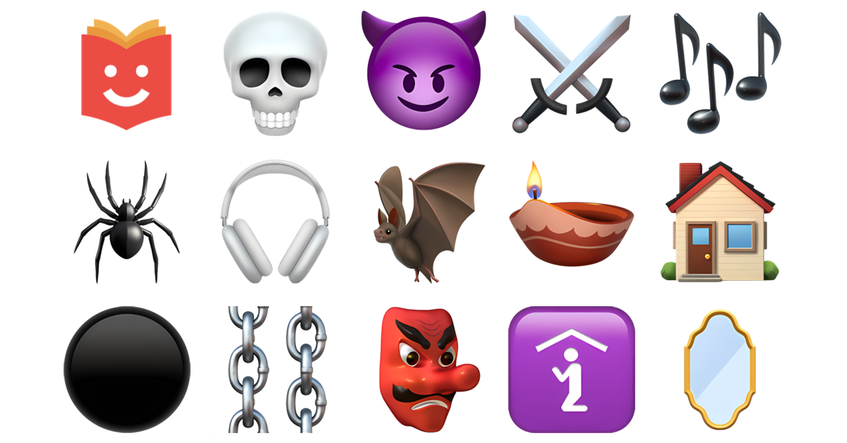 𐍈 Gothic Emojis 🏘⚫👗 — Copy & Paste!