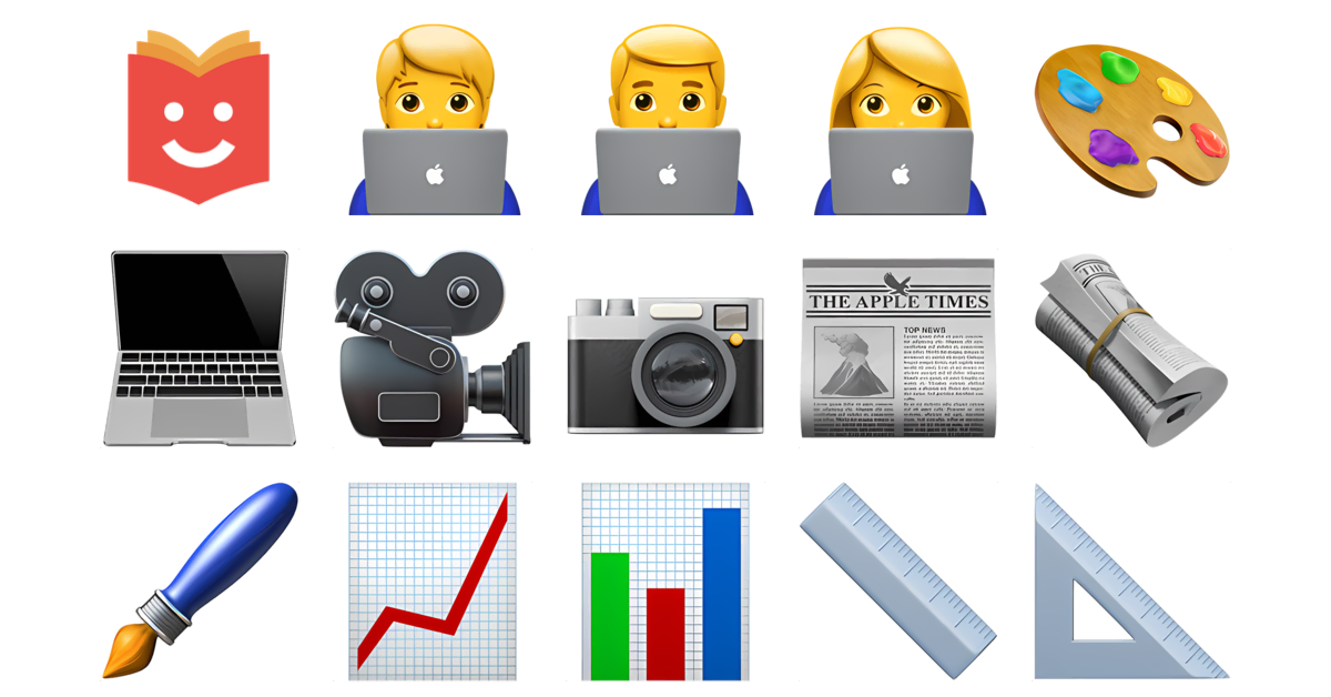 🎨💻📷 Graphic Emojis Collection 🧑‍💻👨‍💻👩‍💻🎨💻🎥📷 — Copy & Paste!