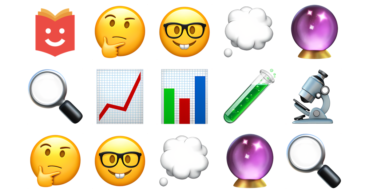 🤔💭🔍 Hypothesis Emojis Collection 🤔🤓💭🔮🔍📈📊 — Copy & Paste!