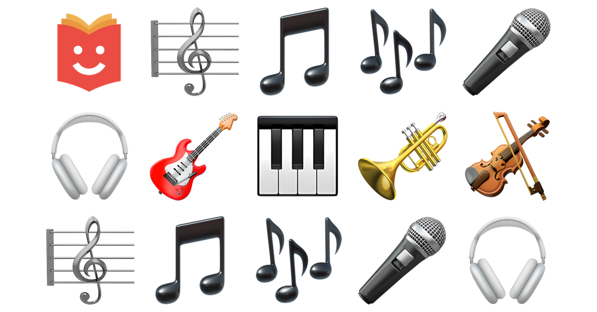 🎸🌈🌻 Indie Emojis Collection 🎼🎵🎶🎤🎧🎸🎹 — Copy & Paste!