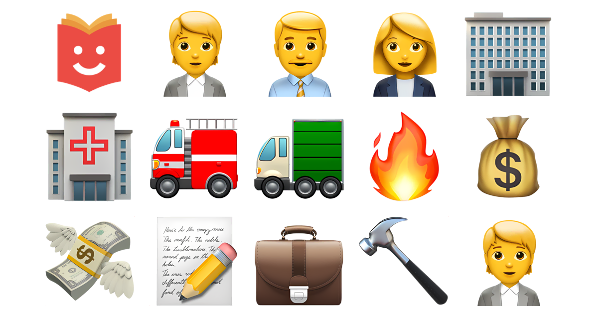 💰💼🏥 Insurance Emojis Collection 🧑‍💼👨‍💼👩‍💼🏢🏥🚒🚛 — Copy & Paste!