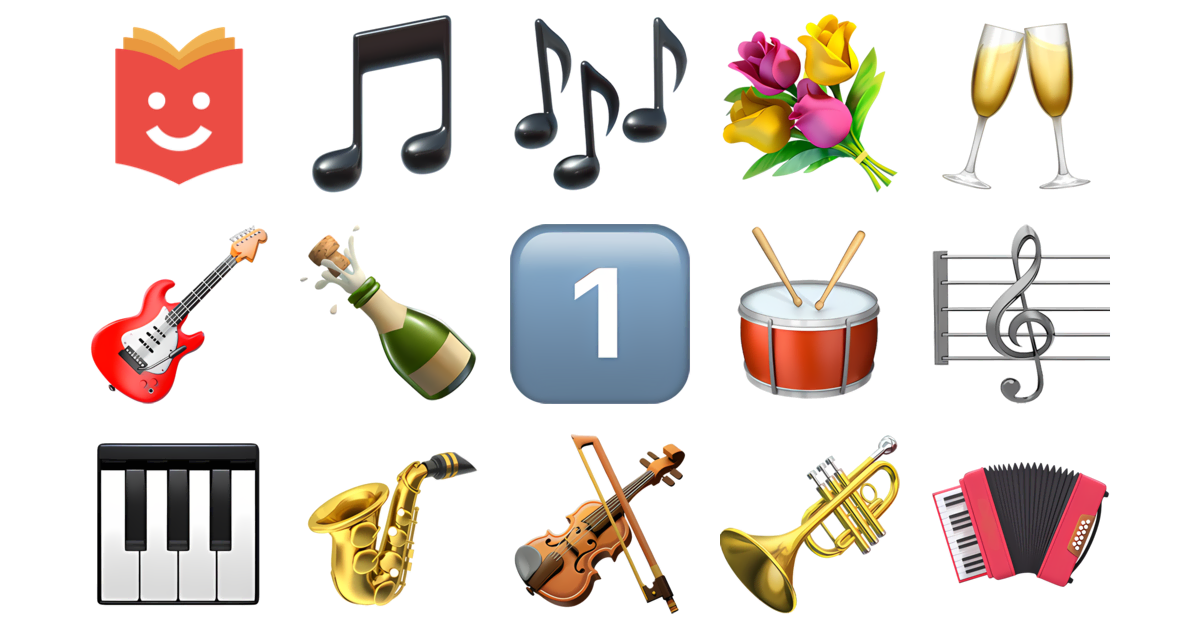 🎵 Día internacional de la música Colección Emoji — Copiar y Pegar