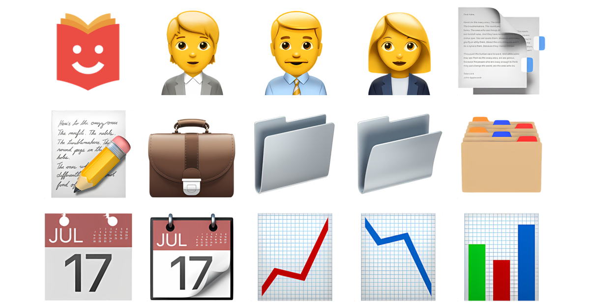 💼💻📈 Management Emojis Collection 🧑‍💼👨‍💼👩‍💼📑📝💼📁 — Copy & Paste!