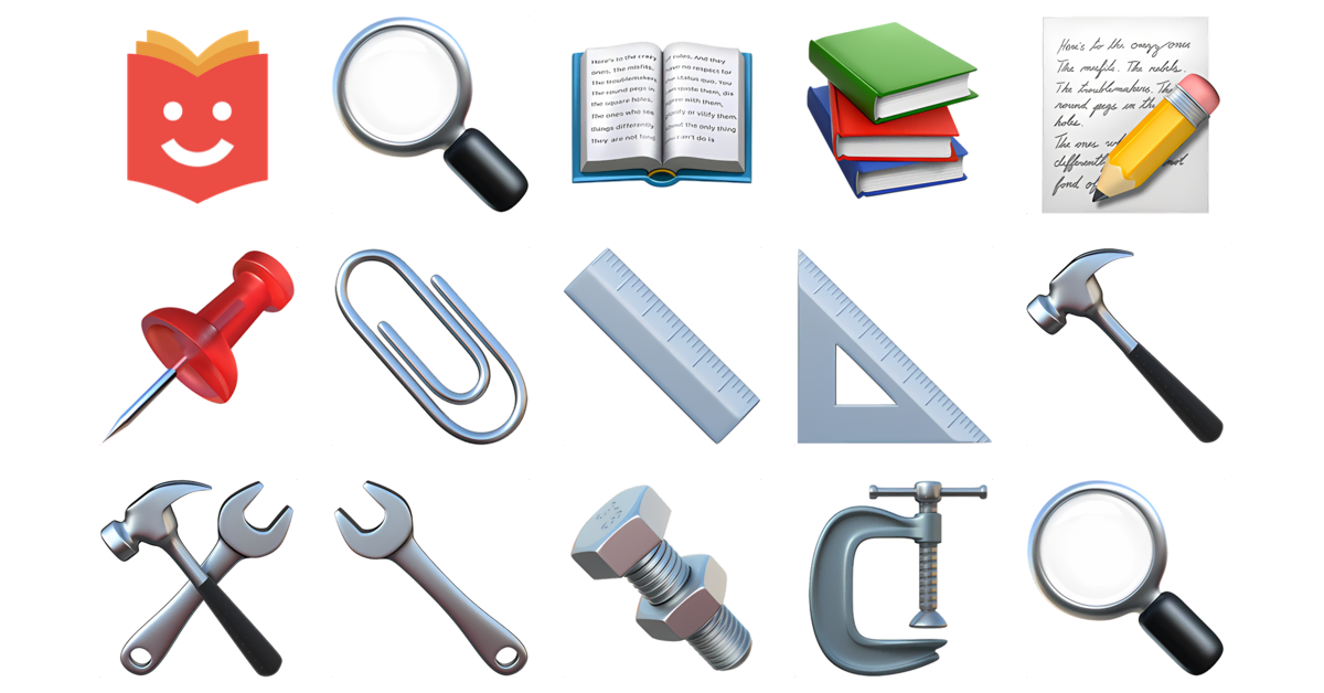 📚📝🔧 Manual Emojis Collection 🔍📖📚📝📌📎📏 — Copy & Paste!