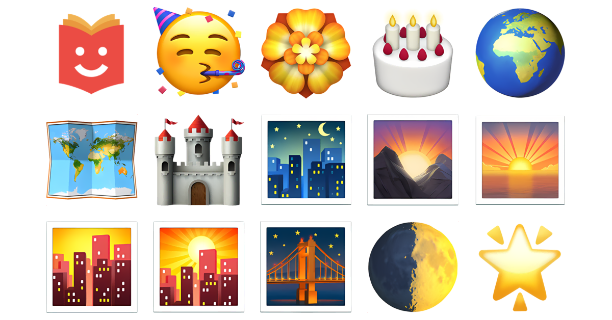 🎉🏆🎂 Milestone Emojis Collection 🥳🏵️🎂🌍🗺️🏰🌃 — Copy & Paste!