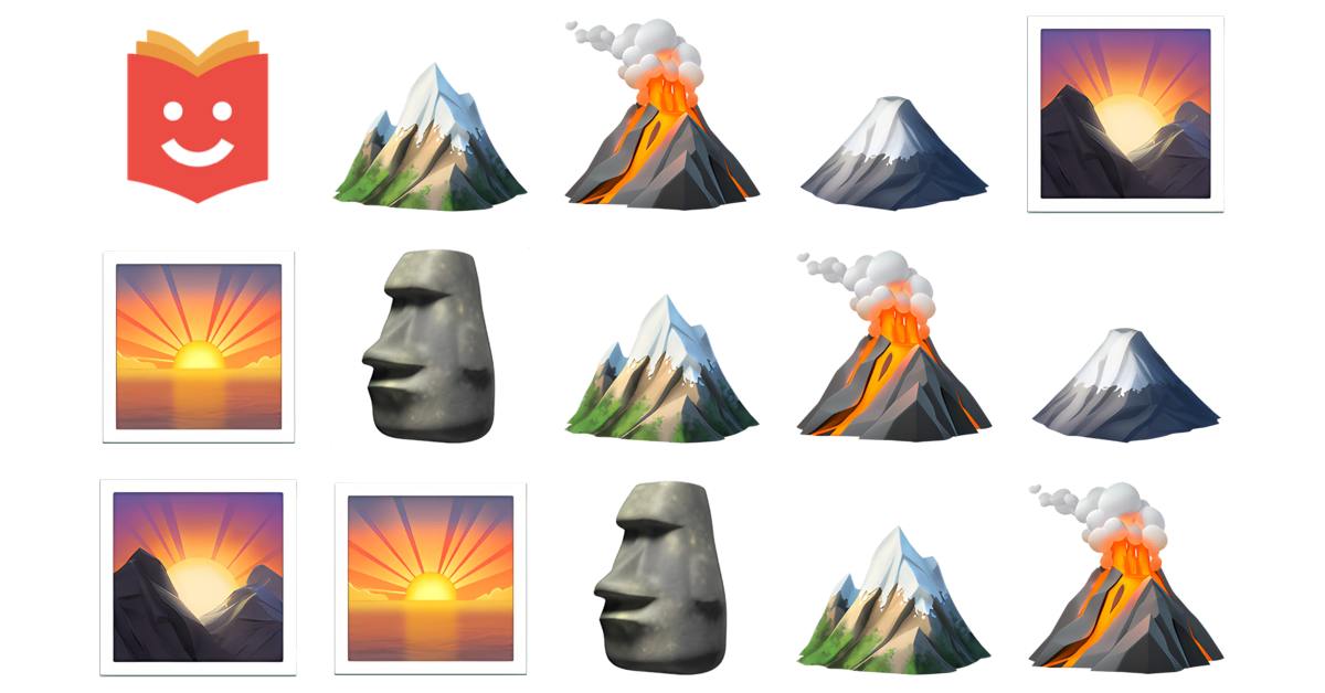 🗻🤔 Mount Rushmore Emojis Collection 🏔️🌋🗻🌄🌅🗿 — Copy & Paste!