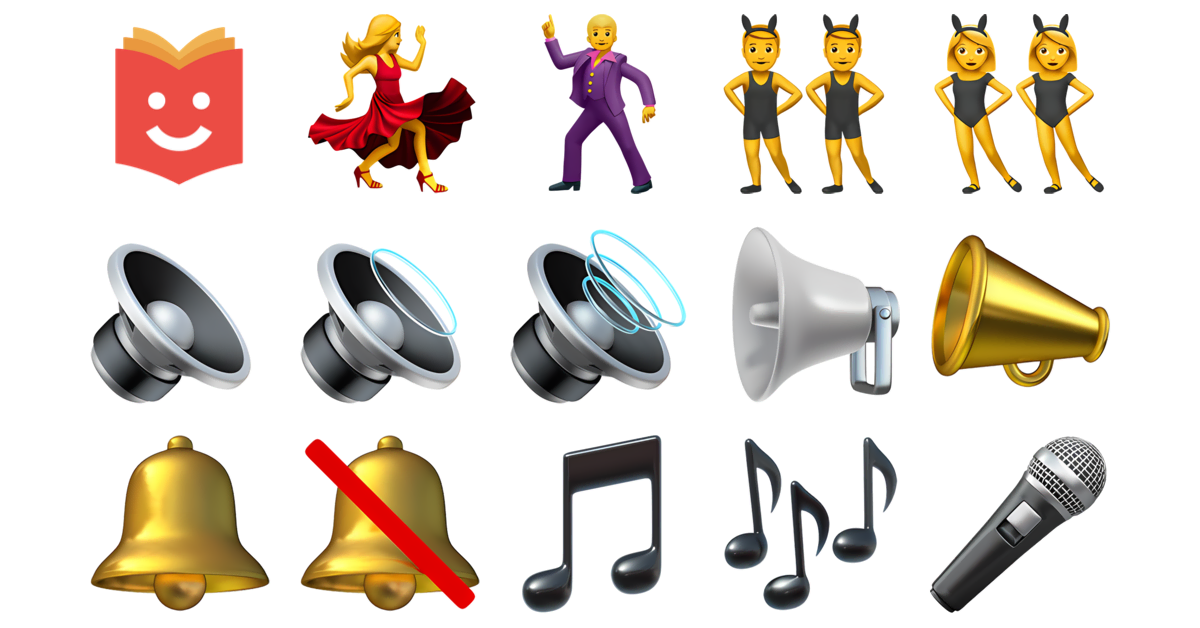 🔊🎶🔔 Noise Emojis Collection 💃🕺👯‍♂️👯‍♀️🔈🔉🔊 — Copy & Paste!