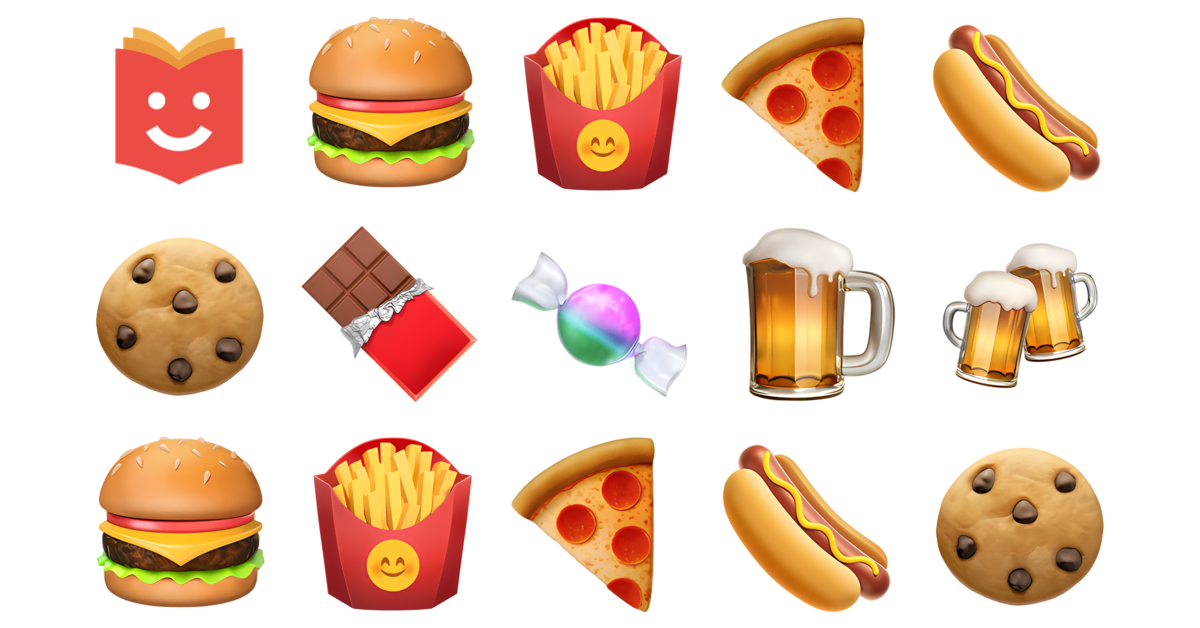 🍔🍟🍕 Overeating Emojis Collection 🍔🍟🍕🌭🍪🍫🍬 — Copy & Paste!