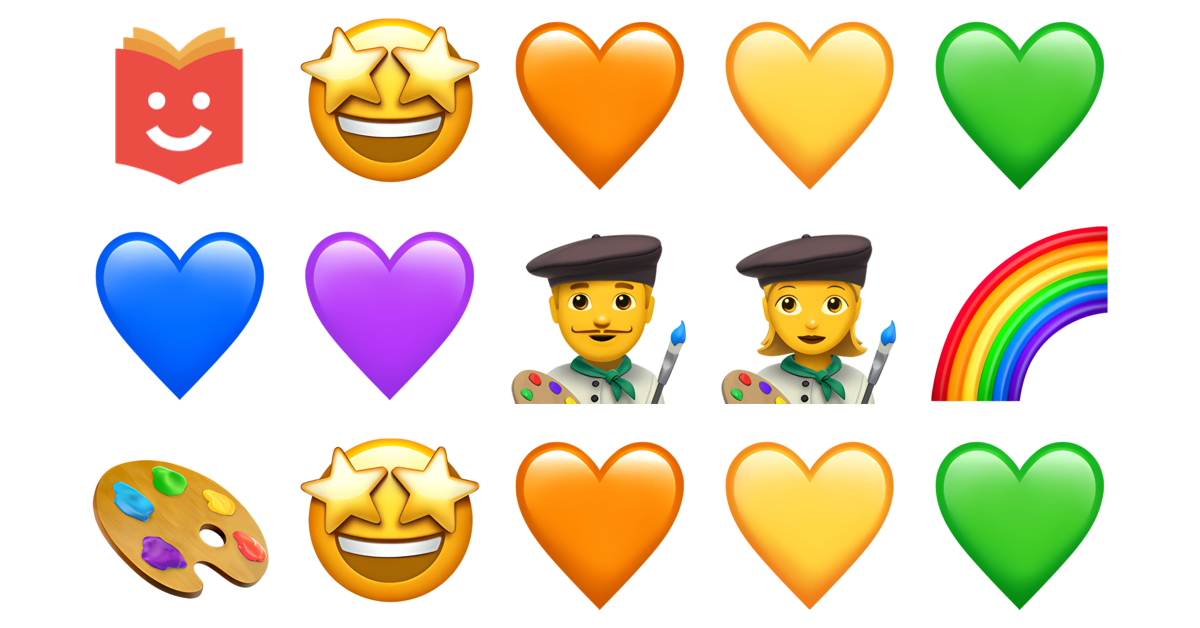 🌈🎨🌞 Rainbow color Emojis Collection 🤩🧡💛💚💙💜👨‍🎨 — Copy & Paste!