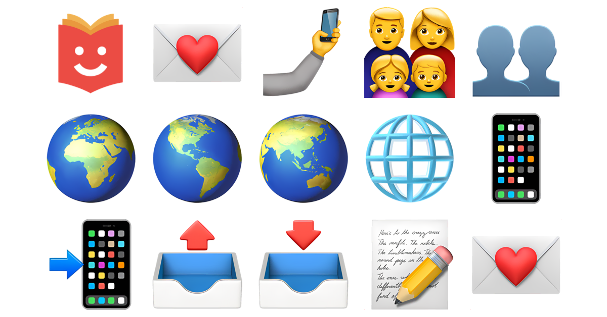 🔗💻📲 Share button Emojis Collection 💌🤳👨‍👩‍👧‍👦👥🌍🌎🌏 — Copy & Paste!