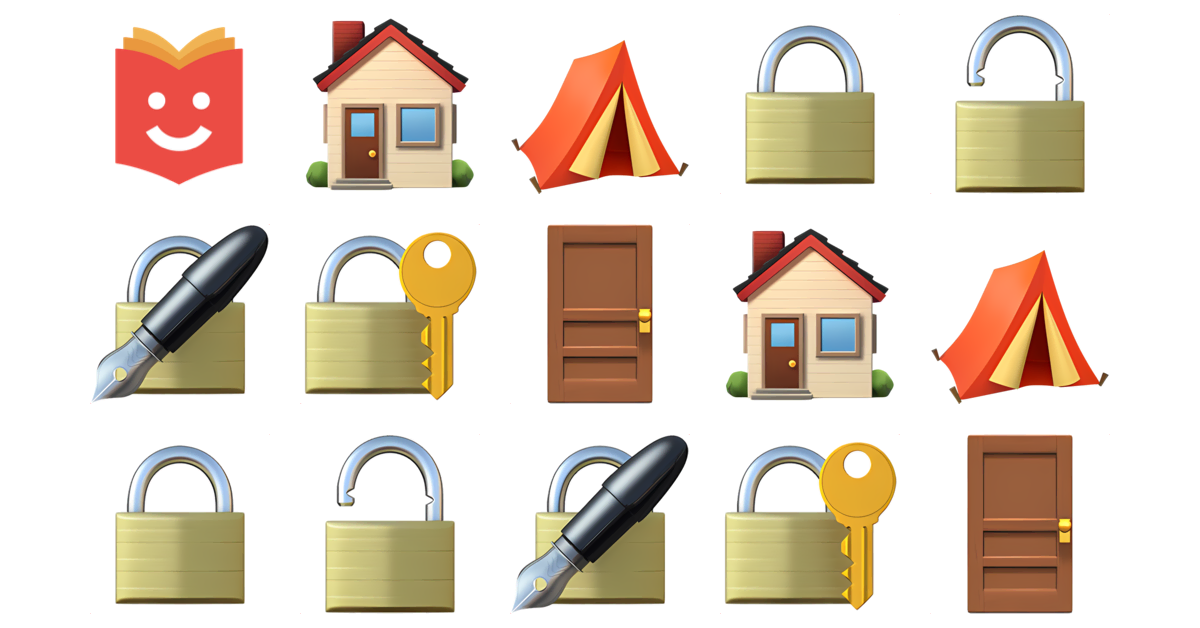 🏚️🔨 Shed Emojis Collection 🏠⛺🔒🔓🔏🔐🚪 — Copy & Paste!