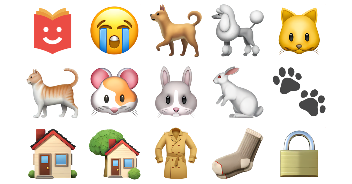 🏠🐾🤲 Shelter Emojis Collection 😭🐕🐩🐱🐈🐹🐰 — Copy & Paste!