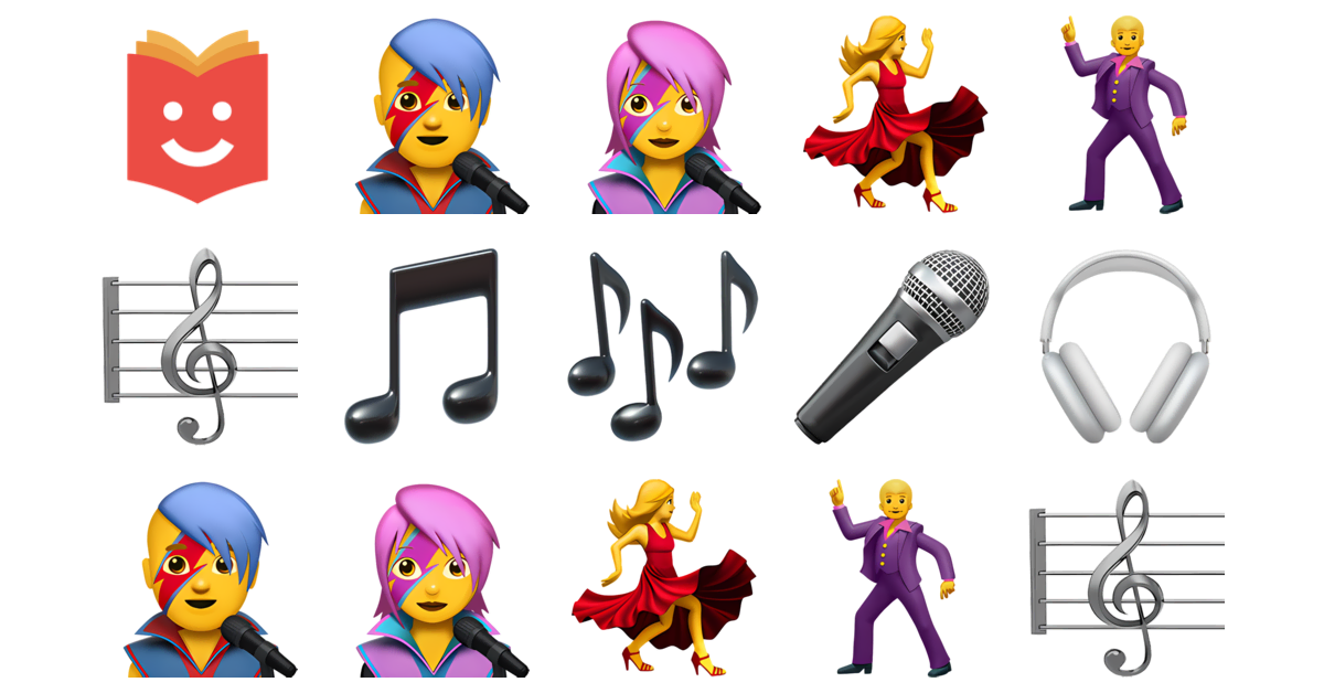 🎤🎶🎵 Singing Emojis Collection 👨‍🎤👩‍🎤💃🕺🎼🎵🎶 — Copy & Paste!