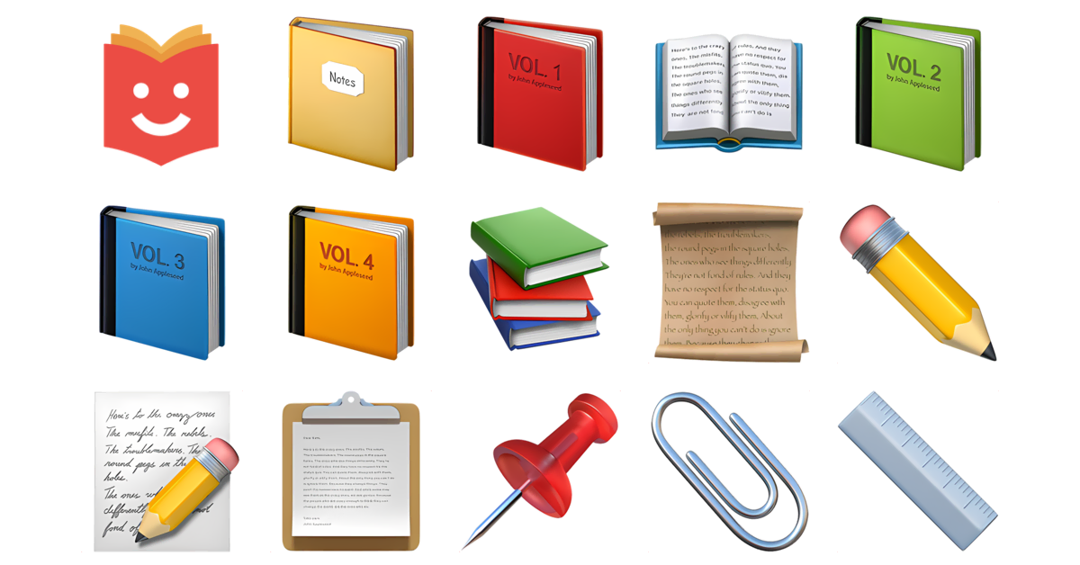 📝 ️📎 Stationery Emojis Collection 📔📕📖📗📘📙📚 — Copy & Paste!
