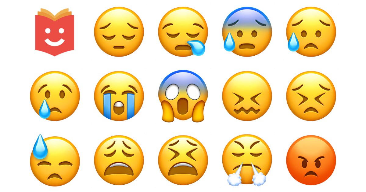 😫😖😓 Stress Emojis Collection 😔😪😰😥😢😭😱 — Copy & Paste!