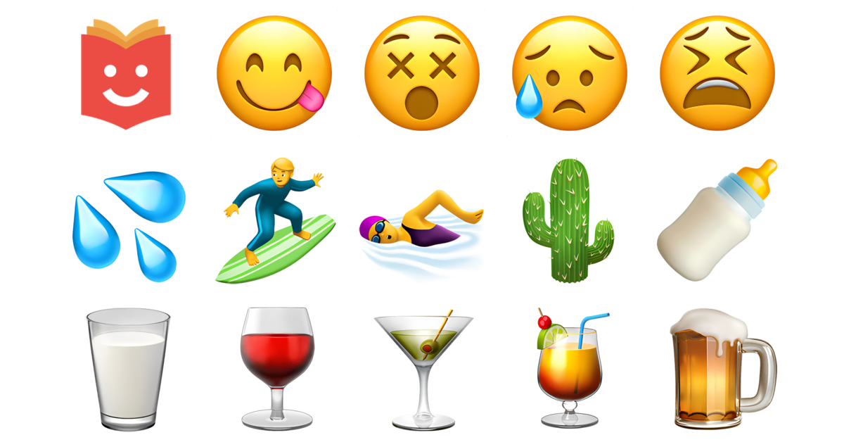 💦🍹😋 Thirsty Emojis — Copy & Paste!