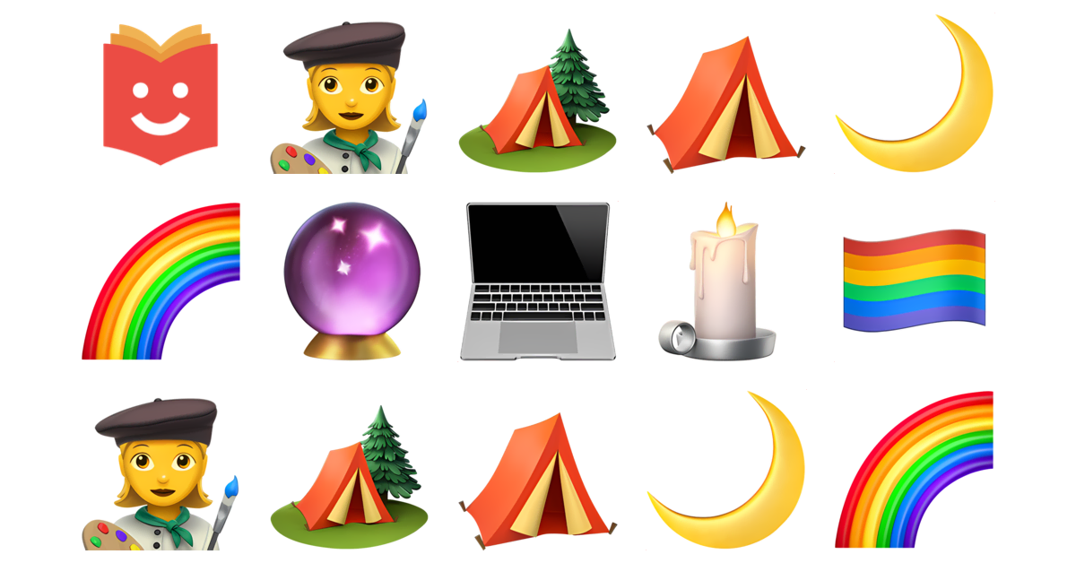 🌈💻👩‍🎨 Tumblr Emojis Collection 👩‍🎨🏕️⛺🌙🌈🔮💻 — Copy & Paste!