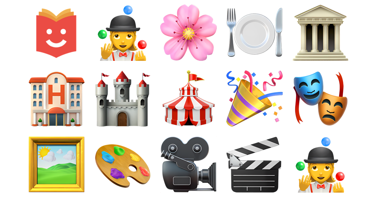 🎉🏰🎭 Venue Emojis Collection 🤹‍♀️🌸🍽️🏛️🏨🏰🎪 — Copy & Paste!