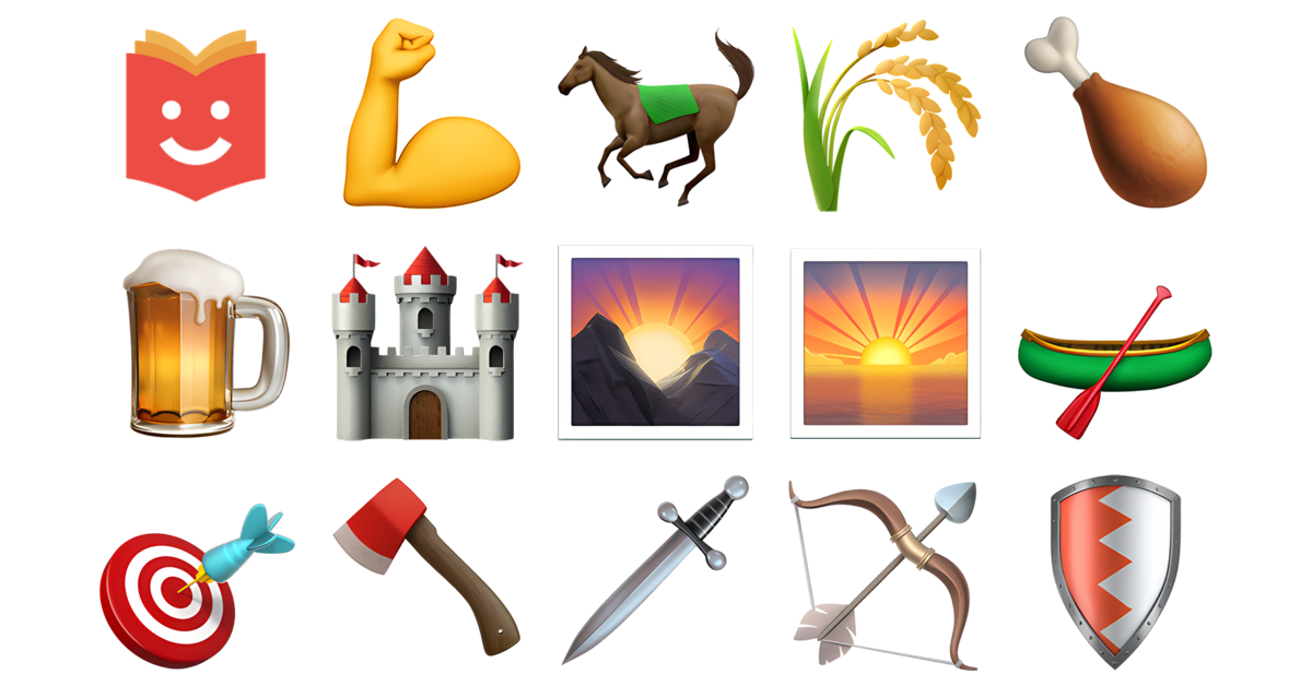 🗡️💪🛡️ Viking Emojis Collection 💪🐎🌾🍗🍺🏰🌄 — Copy & Paste!