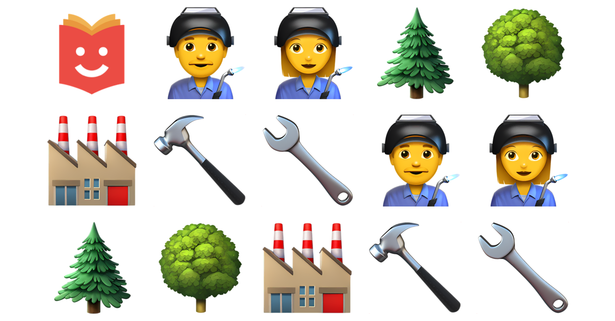 🌳🌲🏭👩‍🏭 Woodworking Emojis Collection 👨‍🏭👩‍🏭🌲🌳🏭🔨🔧 — Copy & Paste!