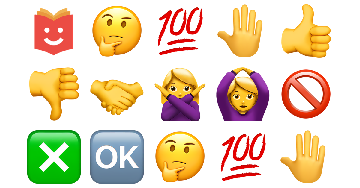 👍👎🤔 Yes or No Emojis Collection 🤔💯🤚👍👎🤝🙅‍♀️ — Copy & Paste!